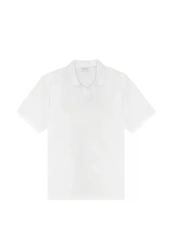 LES DEUX Short-sleeve Logo Polo Shirt - White