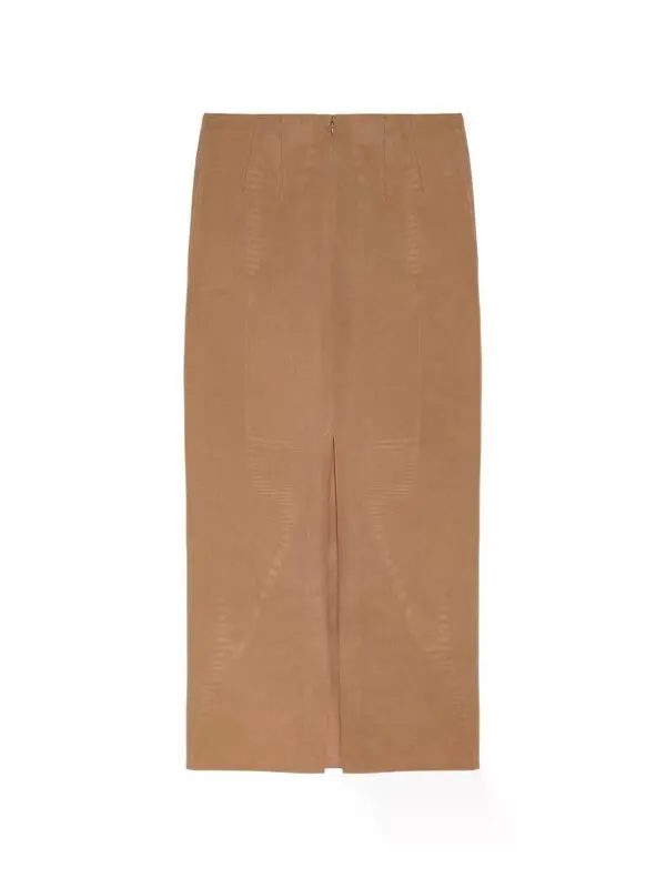 ARMARIUM High-waisted Slit Midi Skirt - Neutrals