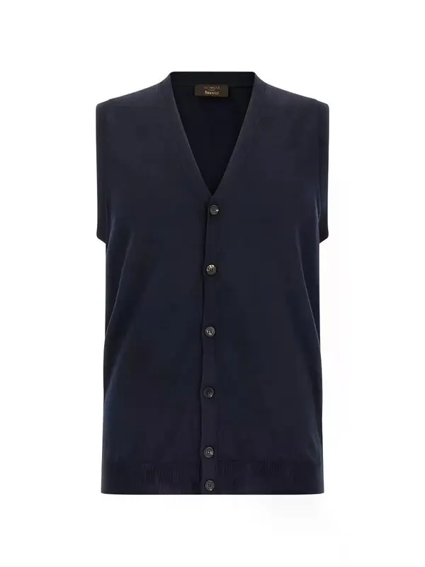 SLOWEAR Button-front Knitted Vest