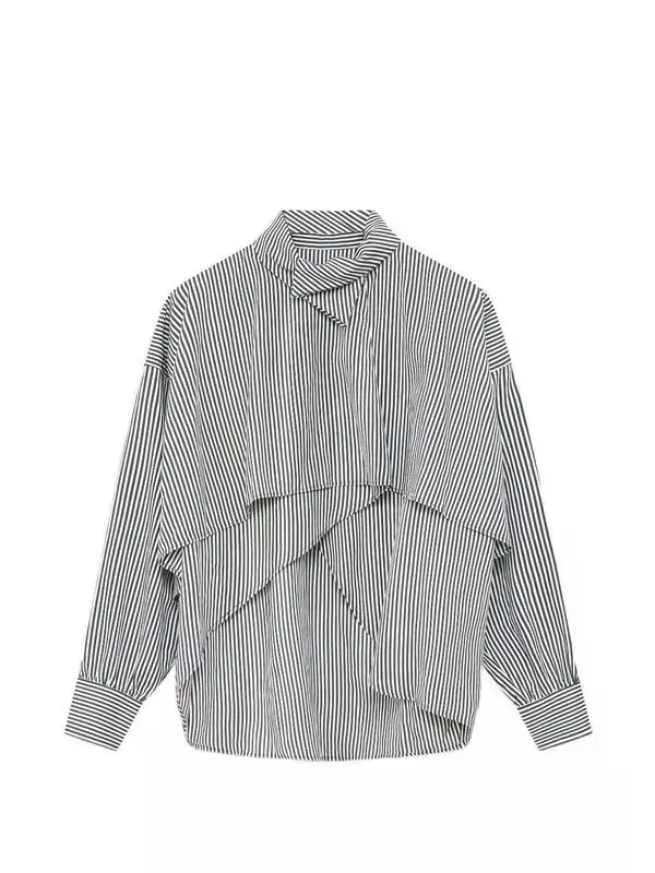 MARGAUX LONNBERG Bird Striped Top - Grey