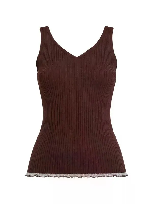 TWINSET V-neck Knitted Vest