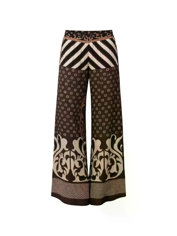 MIHOS Printed Straight Trousers