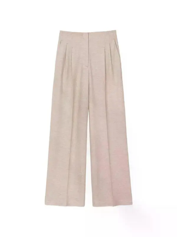 Iris Von Arnim Pleated Straight Trousers