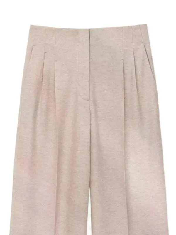 Iris Von Arnim Pleated Straight Trousers