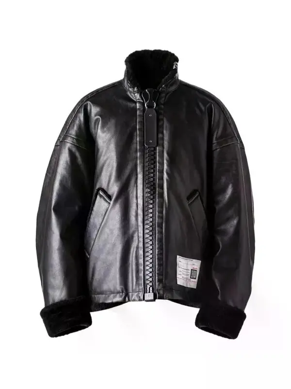 Mihara Yasuhiro Leather Jacket - Black