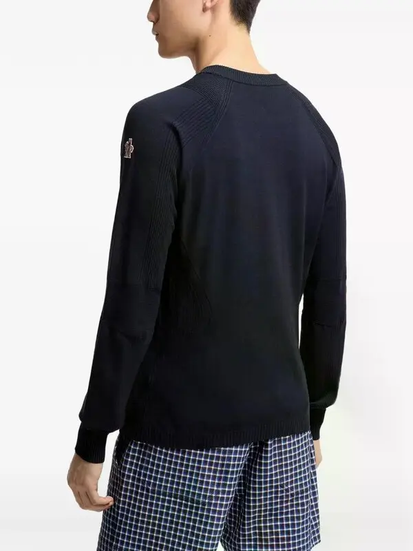 Moncler Ribbed Round-neck Knit Sweater