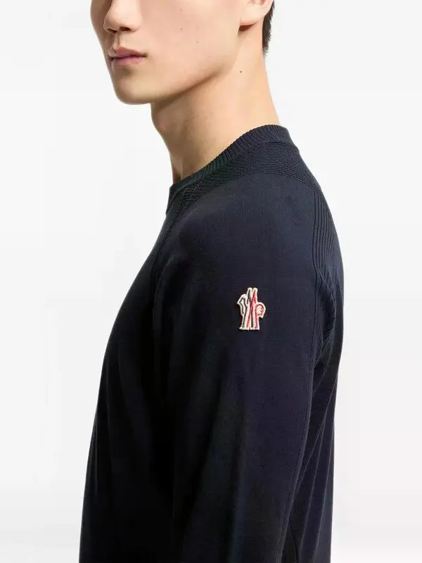 Moncler Ribbed Round-neck Knit Sweater