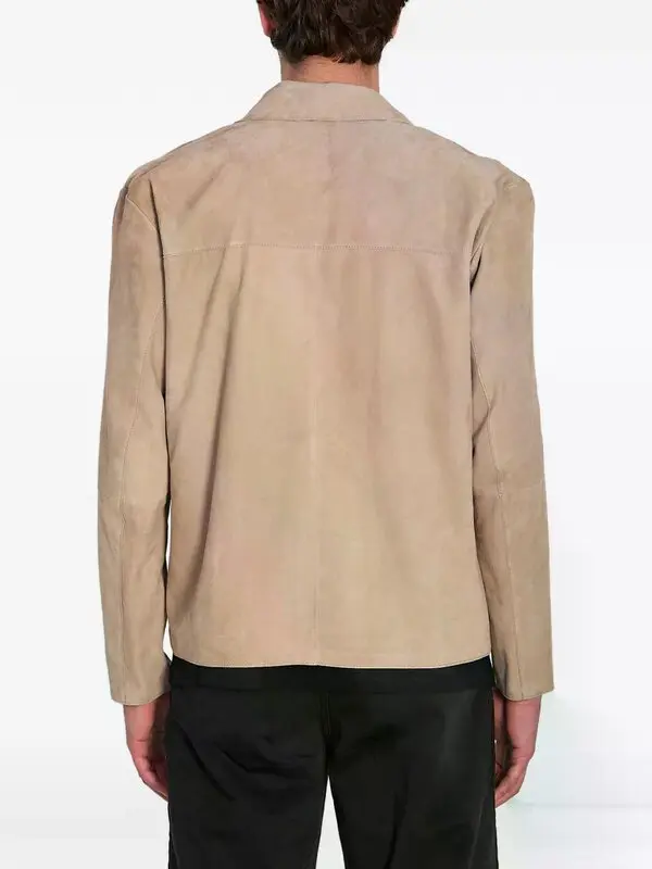 ARMA Shirt-style Zip Suede Jacket