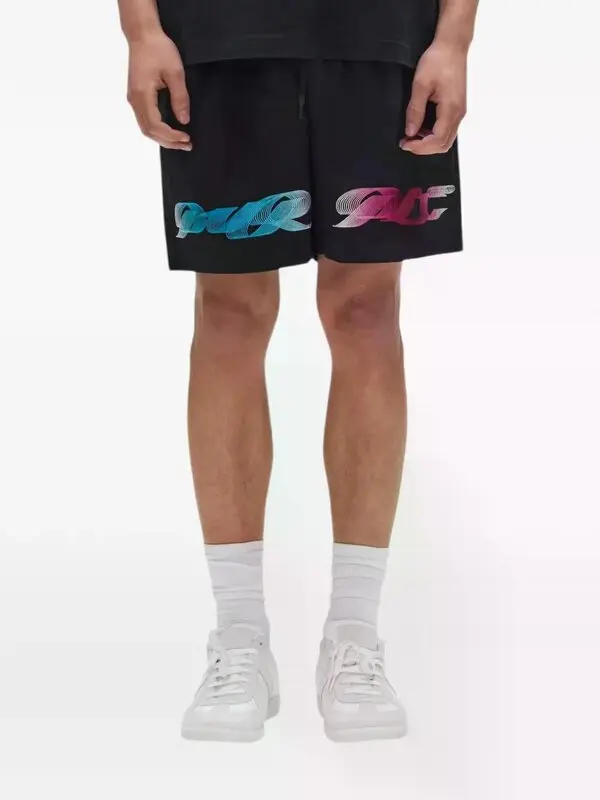 PURPLE BRAND Logo-print Short
