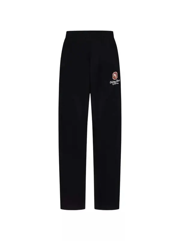 Amiri Embroidered-logo Trousers - Black