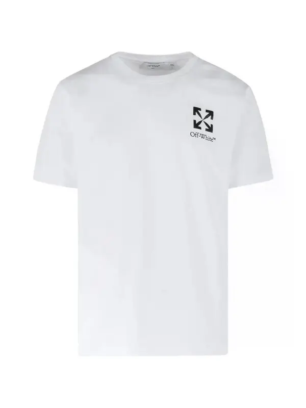 Off-White Arrows-logo Cotton T-shirt - White