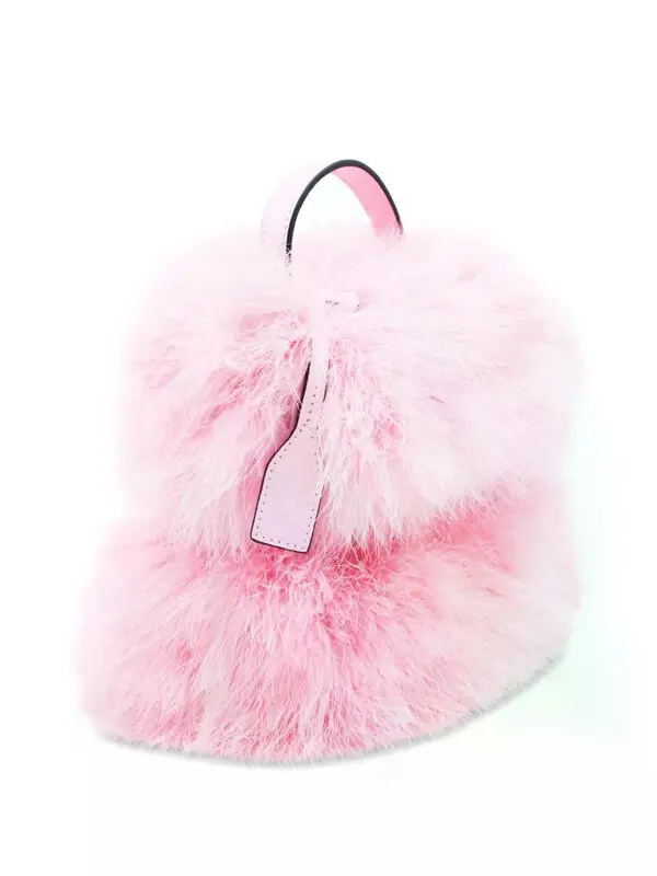 Moschino Feather Buckled Tote