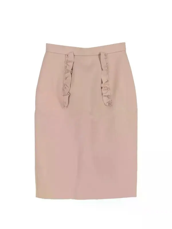 Miu Miu 2023 Pencil Ruffle Skirt