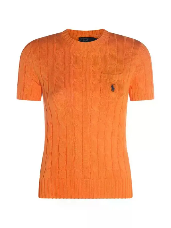 Polo Ralph Lauren Cable-knit Pocket Jumper - Orange
