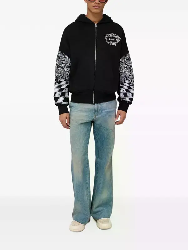 Amiri Zip-fastening Hooded Sweatshirt