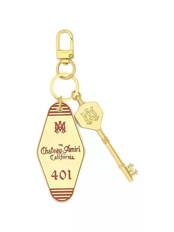 Amiri Logo-embossed Keyring