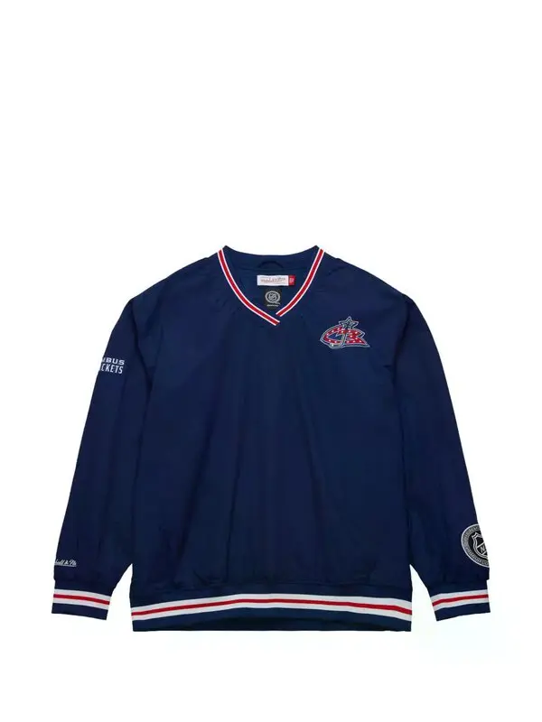 Mitchell & Ness Nhl Columbus V-neck Sweatshirt
