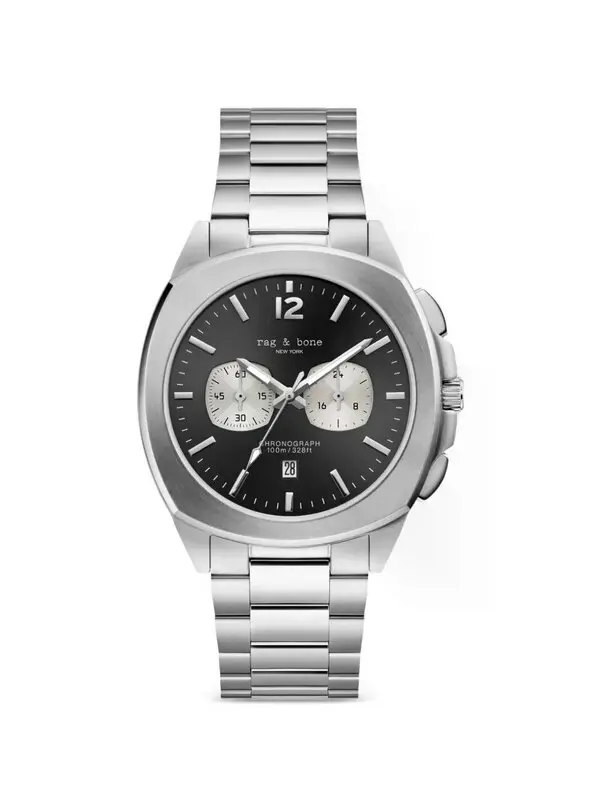RAG & BONE WATCHES 42mm Chronograph Watch - Black