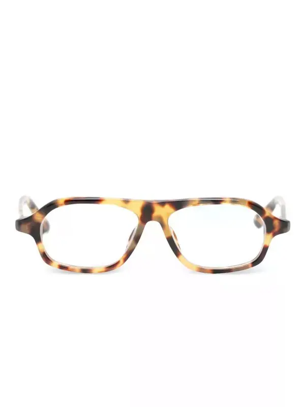 Jacquemus Bécane Pilot-frame Glasses - Brown