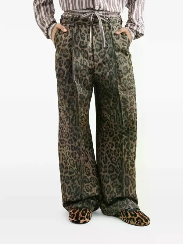 Dolce & Gabbana Leopard-print Trousers