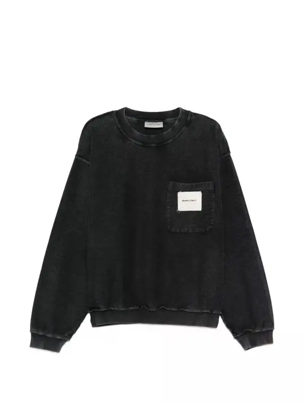 BRAM’S FRUIT Chest-pocket Sweatshirt - Black