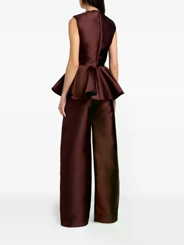 MARQUES' ALMEIDA Floral-print Peplum Top