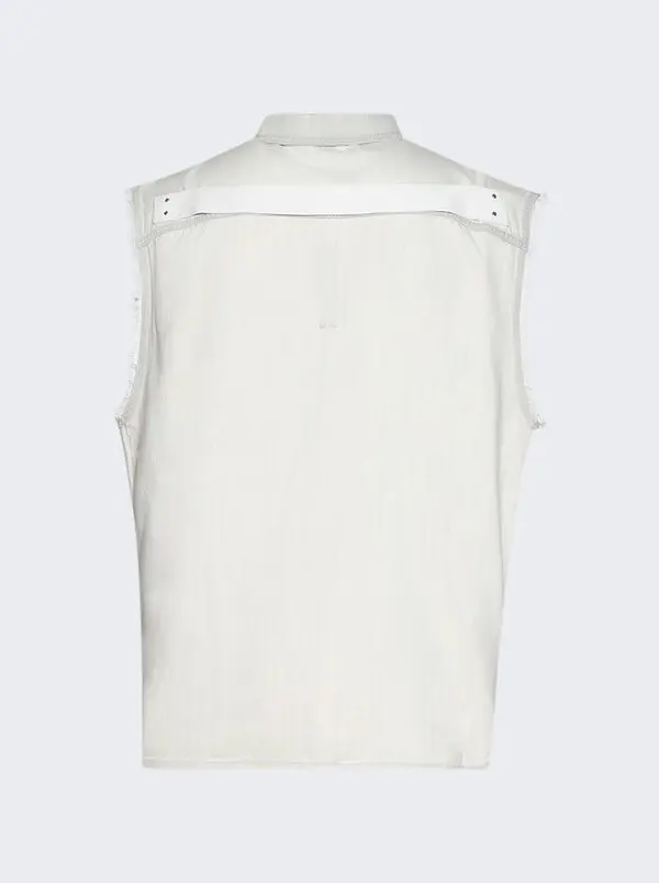 Rick Owens Sl Tommy Jumbo Outershirt Milk Wash - Ivory