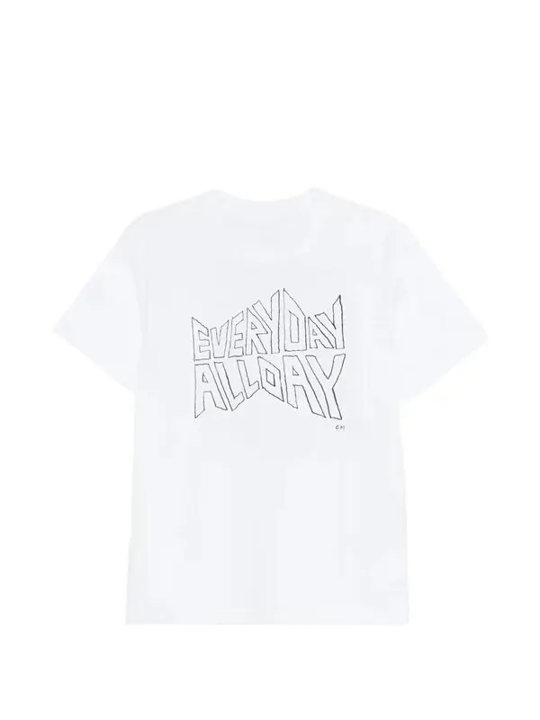 Sacai X Geoff Crew-neck T-shirt - White