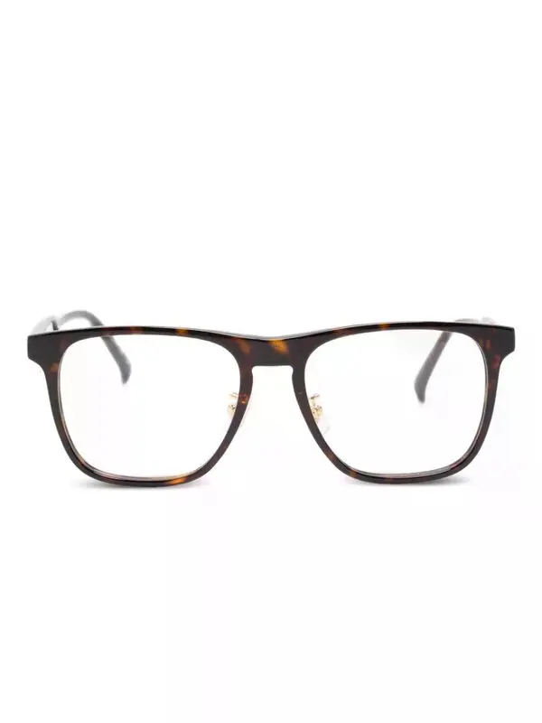 Dunhill Rectangle-frame Glasses - Brown