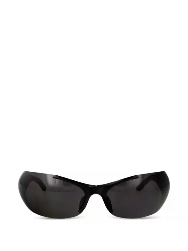 Balenciaga Oval-frame Sunglasses - Black