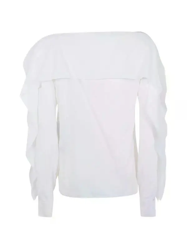 LANVIN Ruffled Knitwear - White