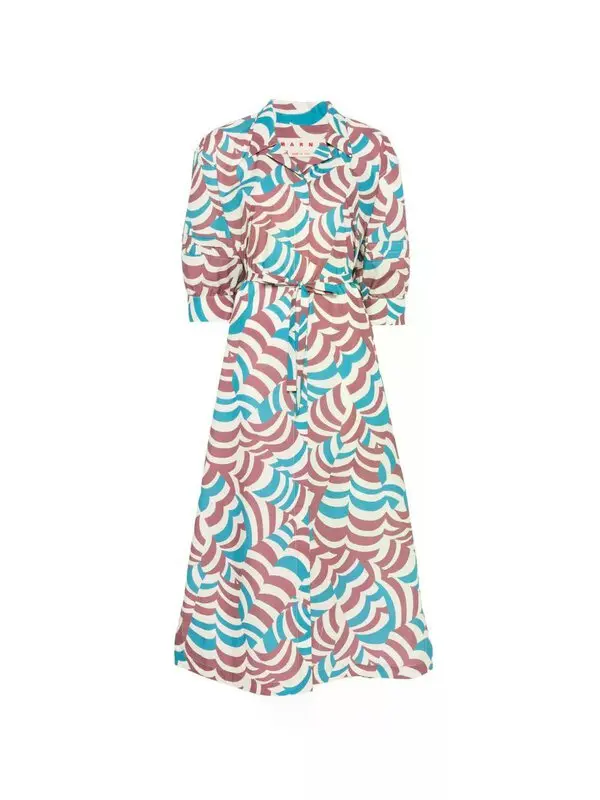 Marni Printed Midi Dress