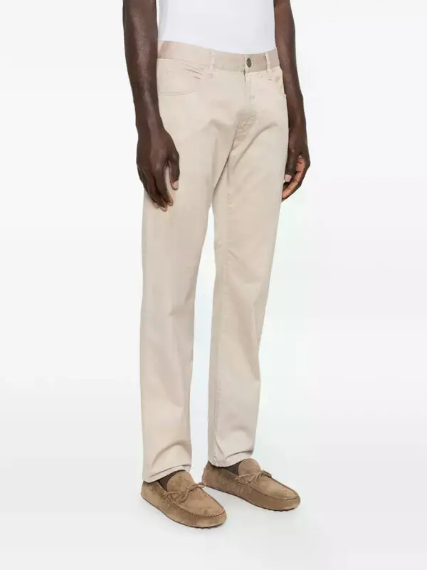 Giorgio Armani Straight-leg Trousers - Neutrals