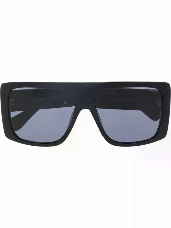 Moschino Square-frame Logo Sunglasses - Black
