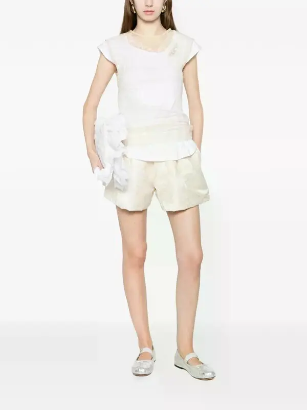 Simone Rocha Layered Lace-trim T-shirt