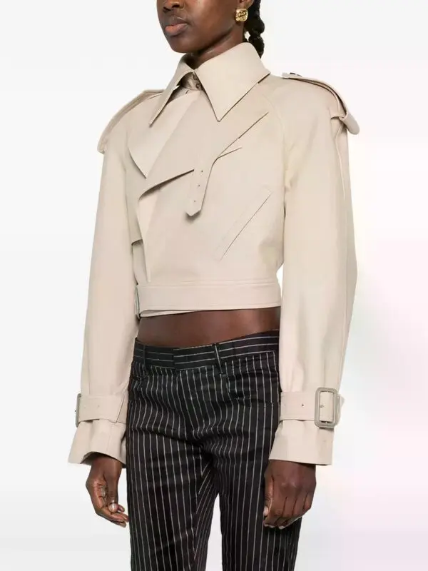 Wardrobe.NYC Drill Buckle Fastening Trench Jacket