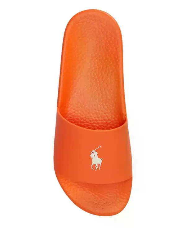 Polo Ralph Lauren Pony-motif Slides - Orange