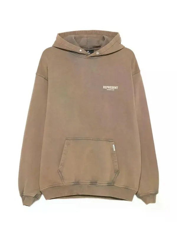 REPRESENT Logo Pocket Hoodie - Neutrals
