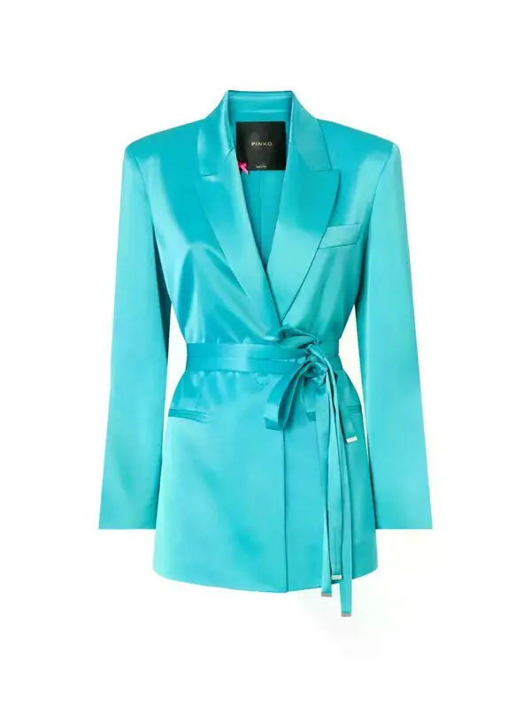 Pinko Tie-belt Jacket - Blue