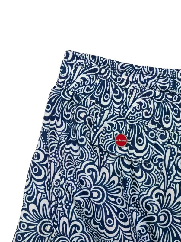 Kiton Patterned Swim Shorts
