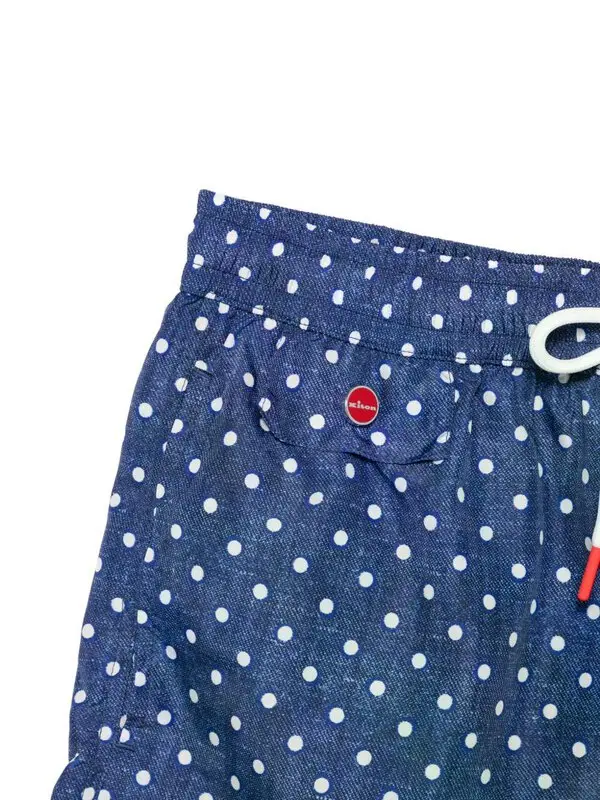 Kiton Polka-dot Swim Shorts