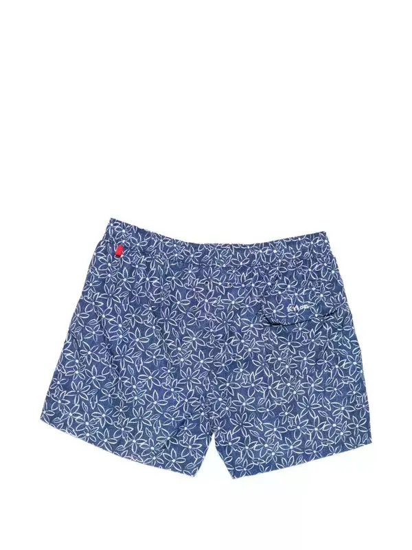 Kiton Floral-print Swim Shorts