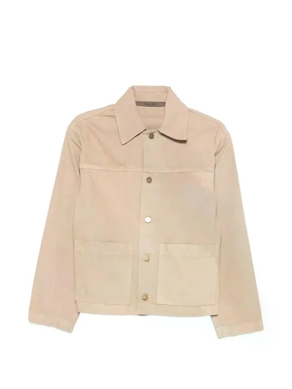 Enza Costa Buttoned Cotton Jacket - Neutrals