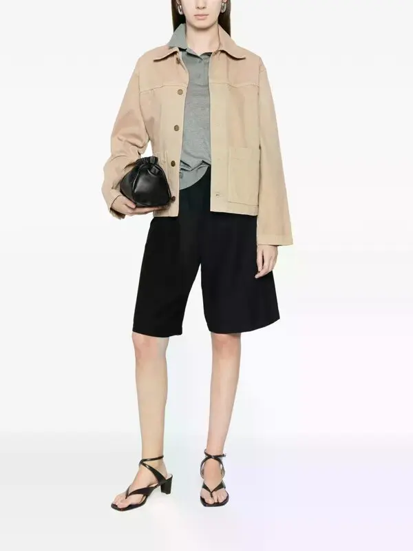 Enza Costa Buttoned Cotton Jacket