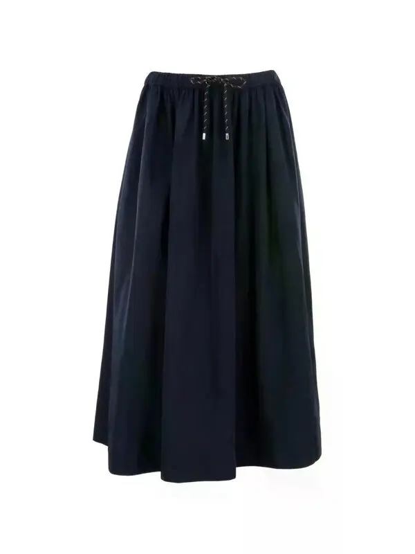 Veronica Beard Bates Drawstring Midi Skirt