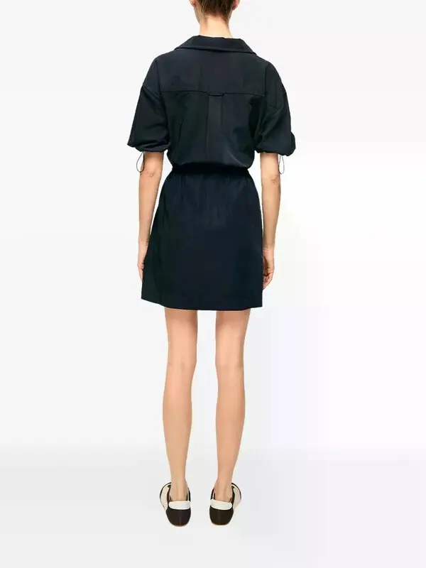 Veronica Beard Drawstring Zip Mini Dress