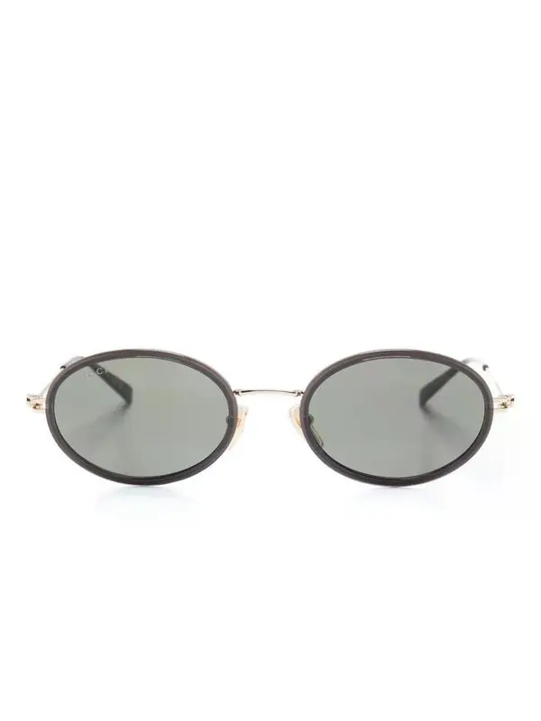 Gucci Oval-frame Sunglasses - Grey