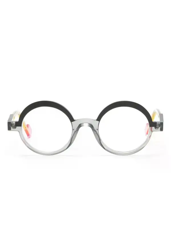 ANNE & VALENTIN Ludik Round-frame Glasses - Black