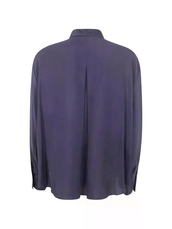 Emporio Armani Long Sleeve Pocket Shirt - Blue