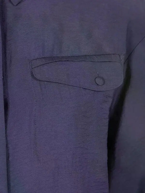 Emporio Armani Long Sleeve Pocket Shirt - Blue